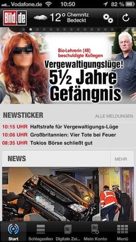 BILD - die Zeitung für unterwegs - Check-App