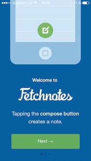 Fetchnotes App für iOS und Android