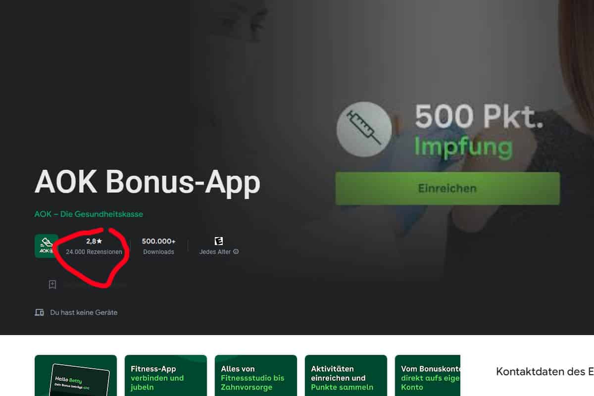 AOK Bonus App funktioniert nicht? Deshalb beschweren sich die Nutzer! - Check-App