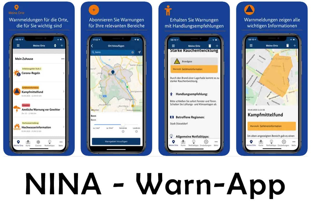 NINA - Die Notfall-Informations- und Nachrichten-App des BBK - Check-App
