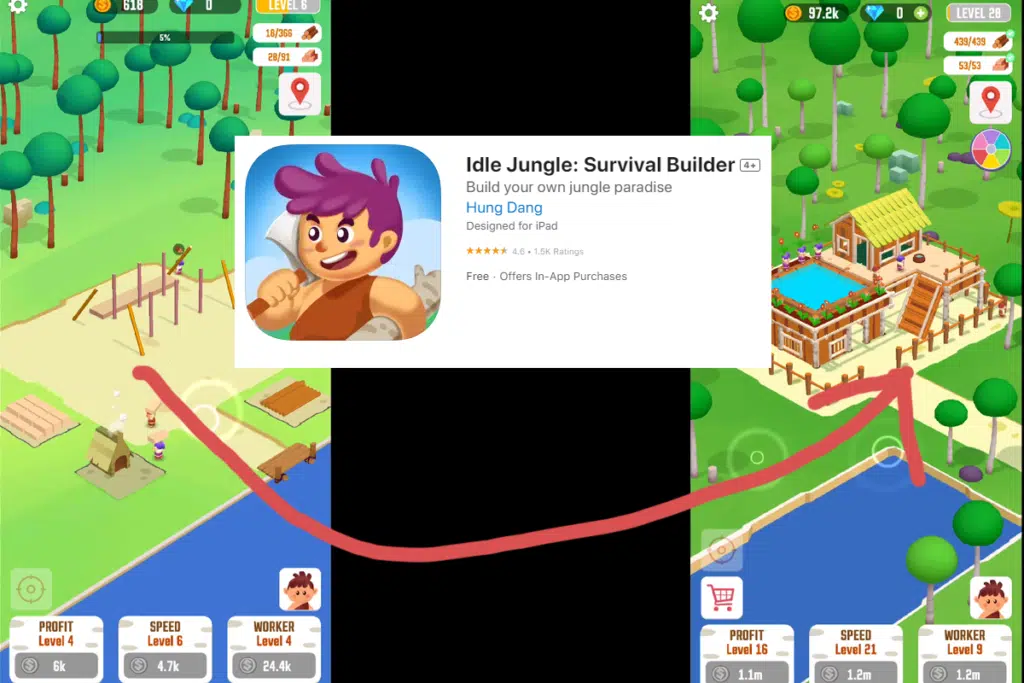 Ich habe für euch Idle Jungle: Survival Builder durchgespielt, sodass ihr es nicht mehr müsst ...