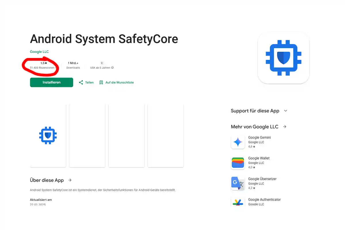 Android System SafetyCore: Wozu ist die App da und wie kann man sie löschen? - Check-App